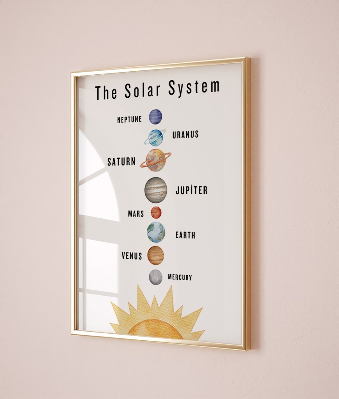 Solar System Print , Space Nursery Prints , Outer Space Printable Wall ...