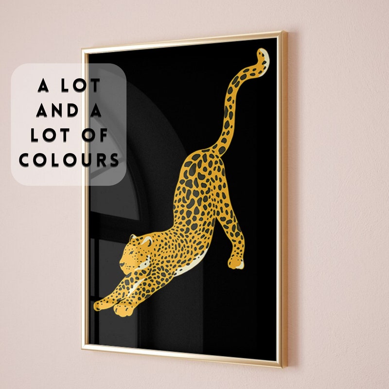 Cheetah Art Print - Etsy