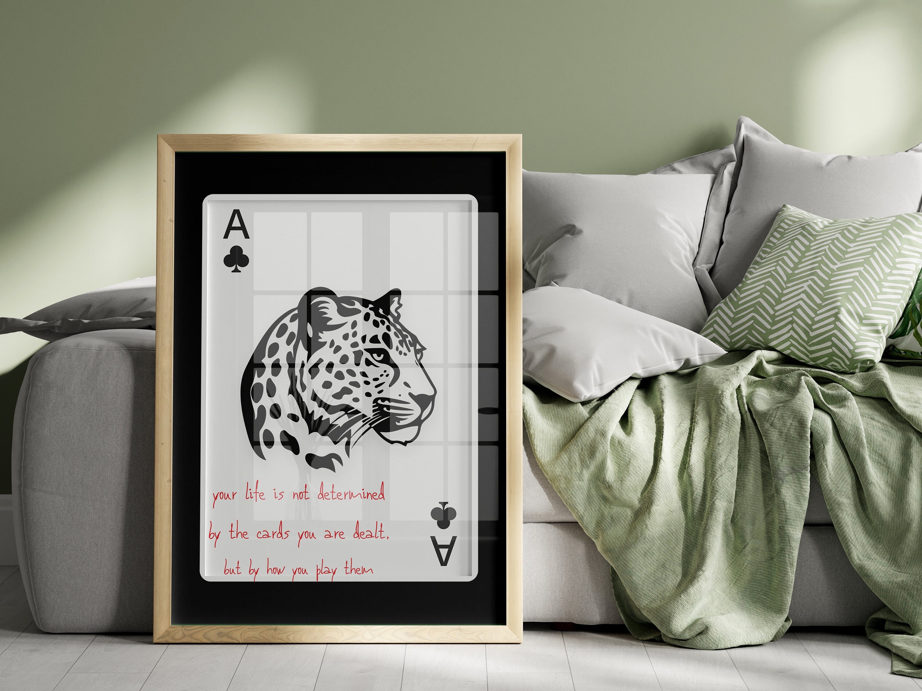 Playing Card Print Trendy Wall Art Prints Retro Card Decor Preppy ...