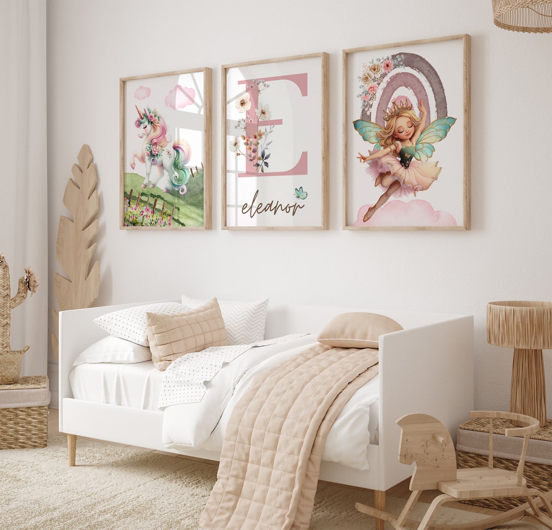 Girls Bedroom Prints,girls Wall Art,ballerina Prints, Unicorn Prints ...