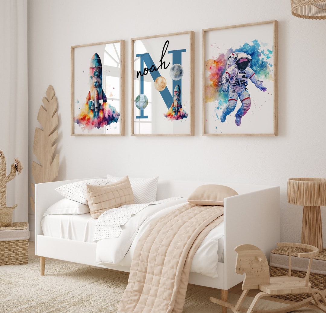 Space Kids Prints, Outer Space Printable Wall Art Set of 3 for Kids ...