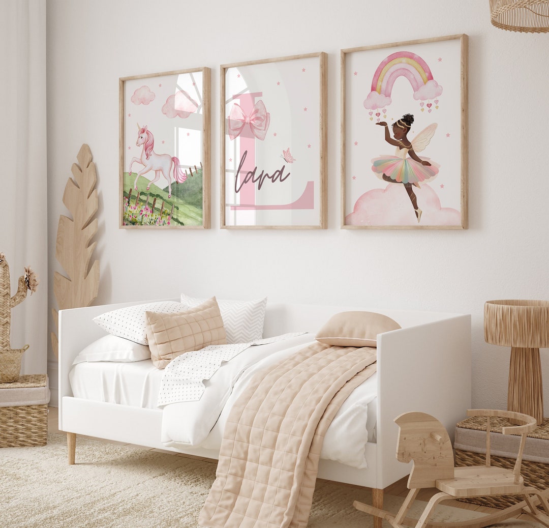 Girls Wall Art, Girls Bedroom Prints,ballerina Prints, Unicorn Prints ...