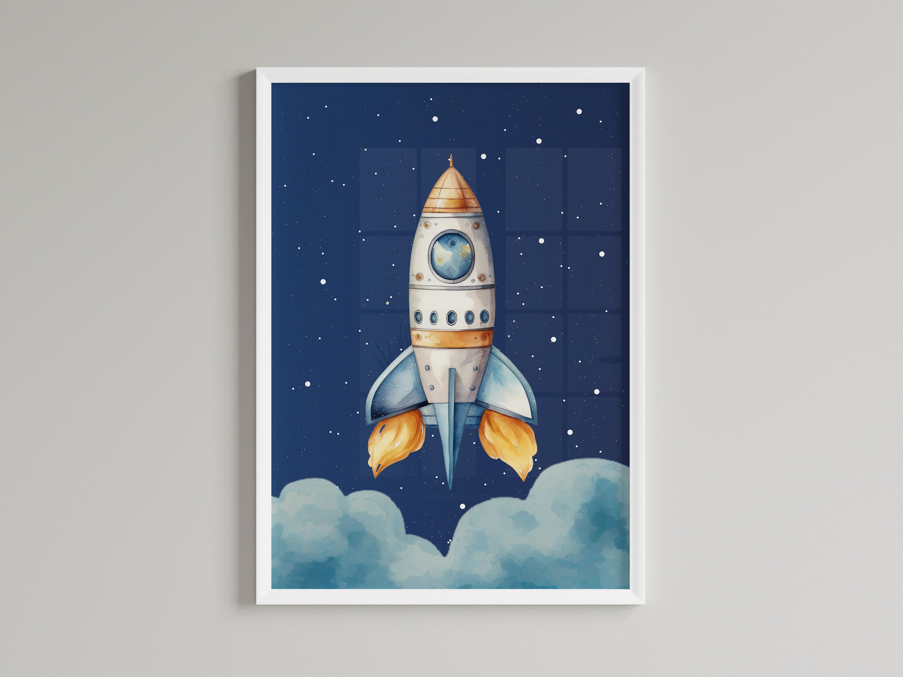 Space Nursery Prints, Outer Space Printable Wall Art Set of 6 for ...