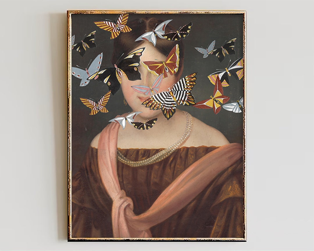 Altered Art Portrait, Altered Art Print, Eclectic Wall Art, Alter ...