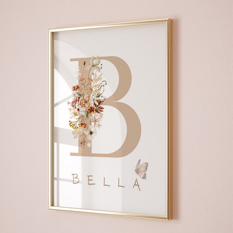 Initial Poster - Etsy