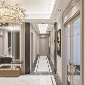 Hallway Interior Design, Hallway 3D Rendering, Custom Rendering ...