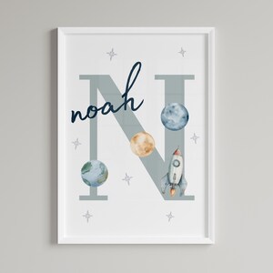 Space Nursery Prints, Outer Space Printable Wall Art Set of 6 for ...