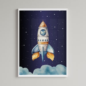 Space Nursery Prints,outer Space Printable Wall Art Set of 3 for ...
