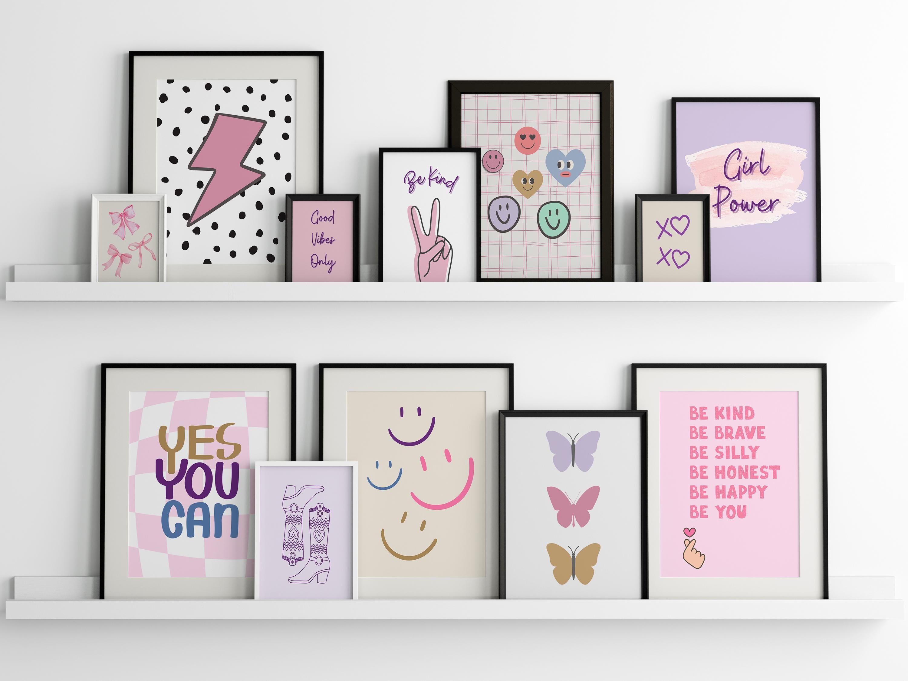 Girls Trendy Digital Prints Set of 30 Mega Bundle Wall Art , Dorm Decor ...
