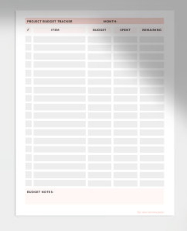 Project Planner Printable | Project Planner PDF | Project Planning ...