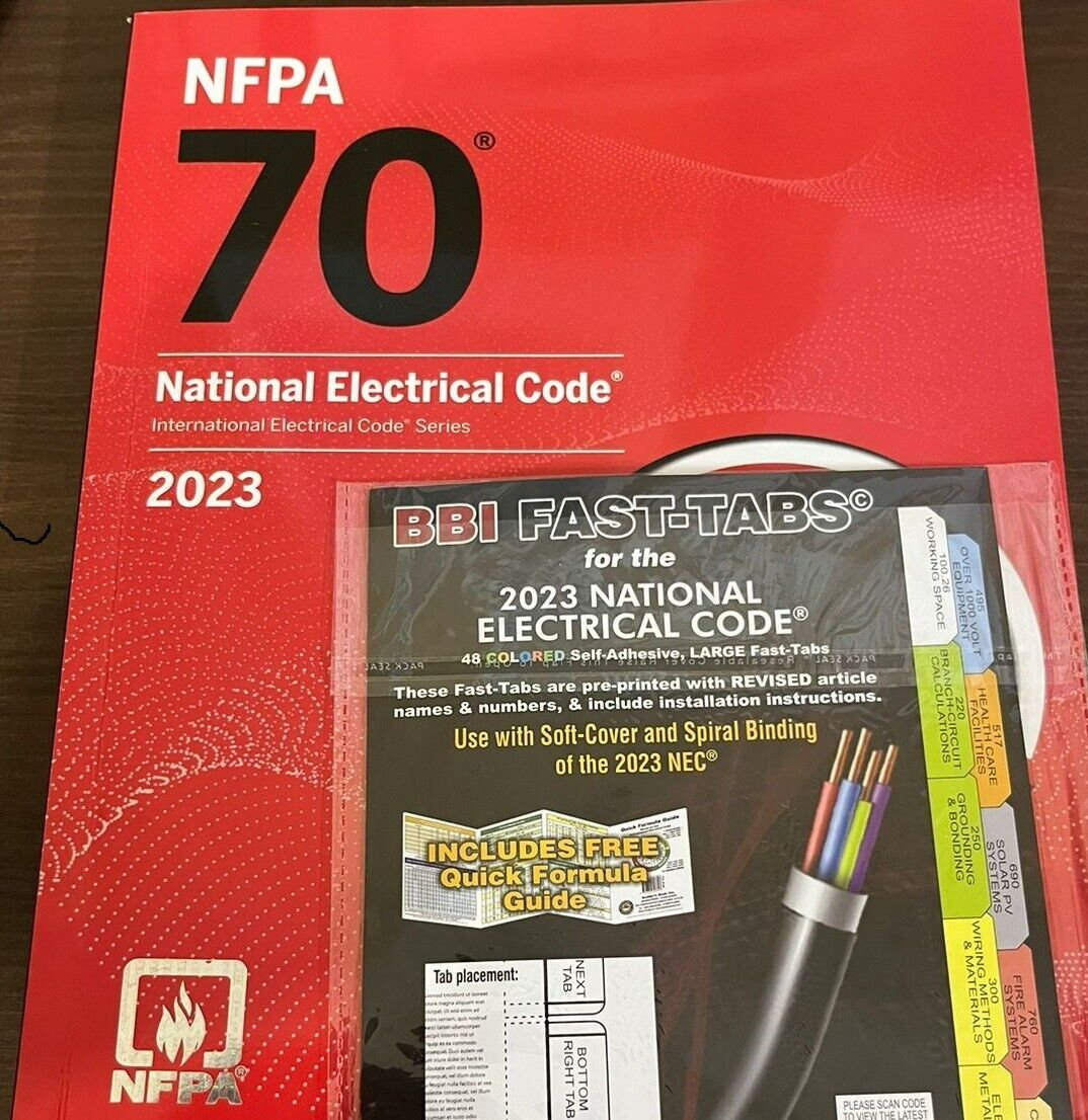 NFPA 70 NEC National Electrical Code 2023 PAPERBACK With Bbi Tabs 2023 - 978-1455930340 - Etsy