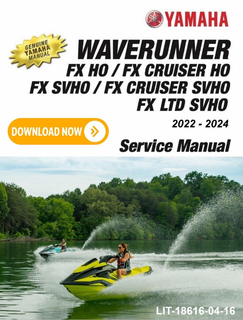 Yamaha 2022-2024 Waverunner FX SVHO Service Manual - Etsy