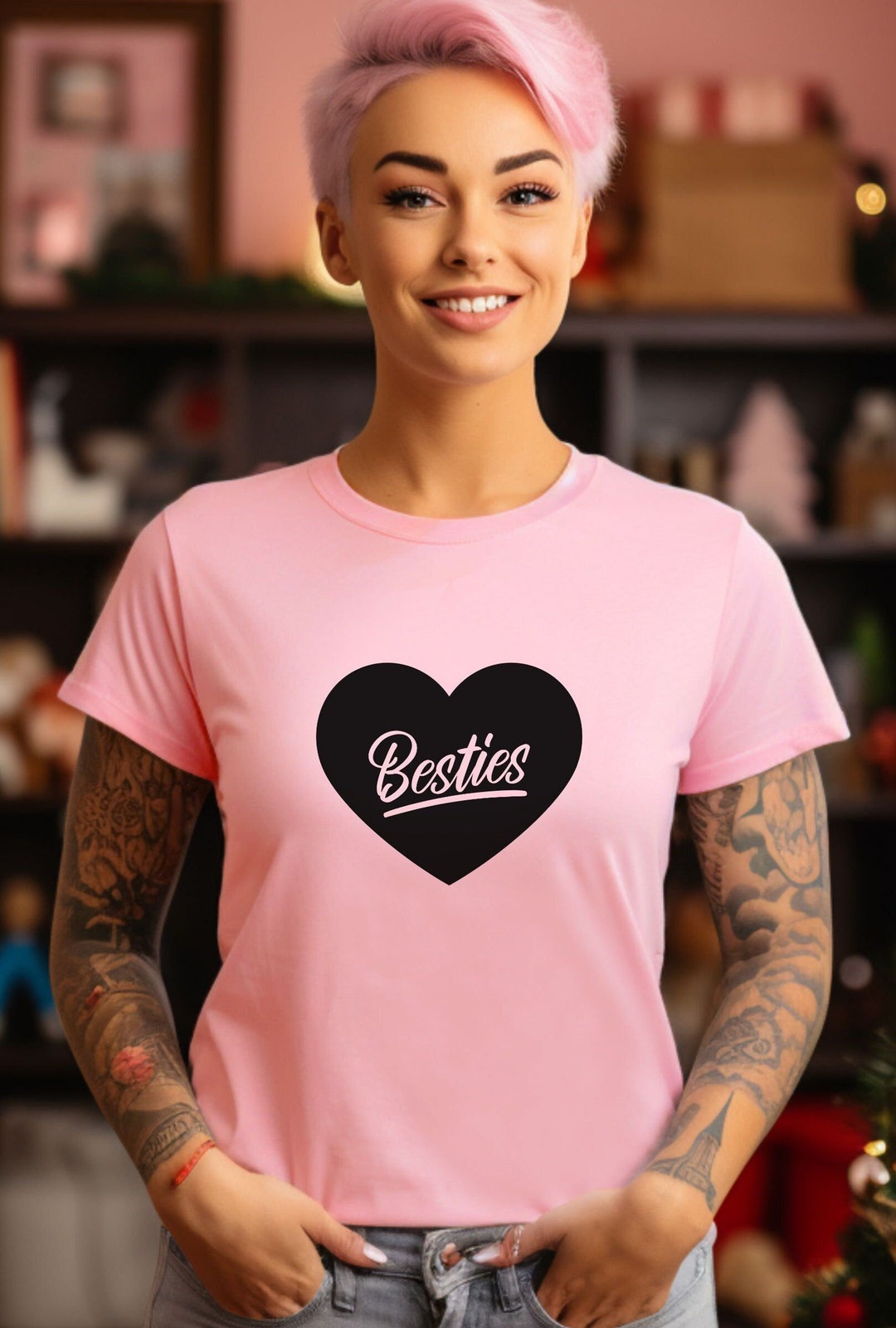 Besties Unisex Tee, Best Friends Tees, Matching Shirts, Couple Tees ...