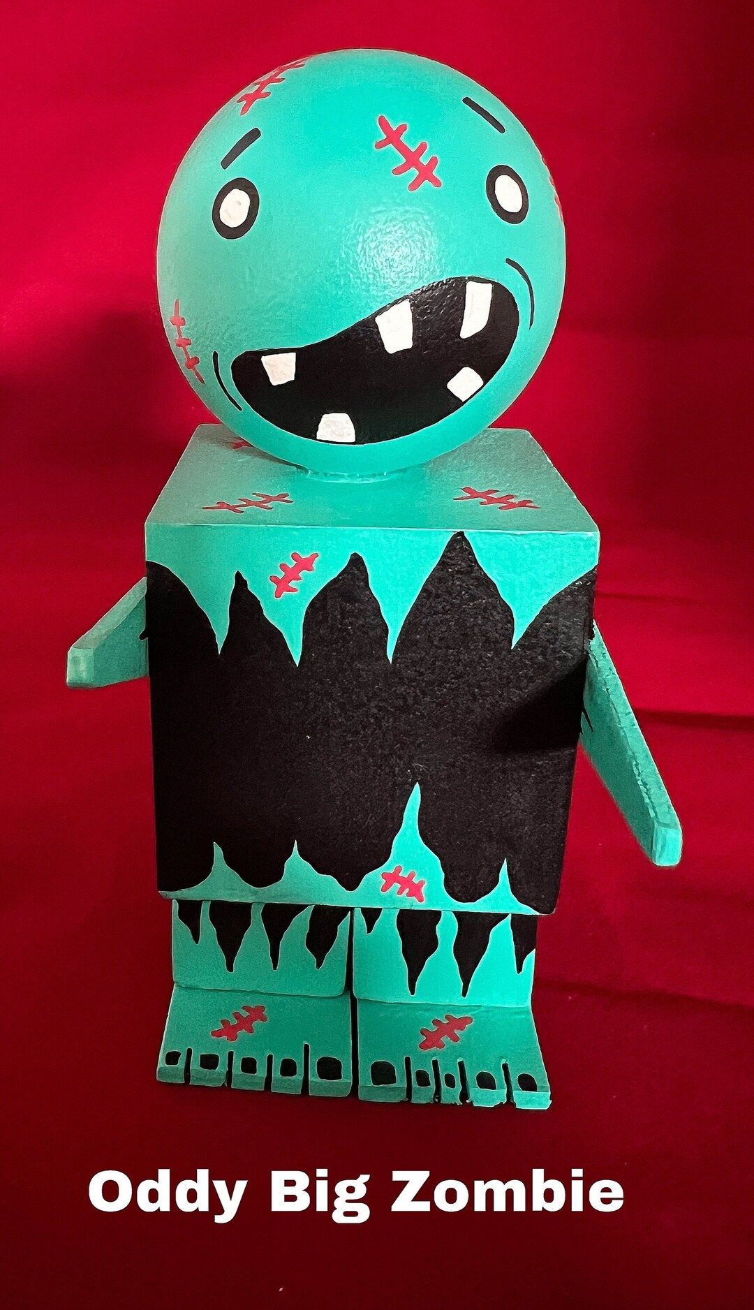 Big Zomb Peg Doll, Peg People, Zombie Doll, Horror Doll, Apocalyptic ...