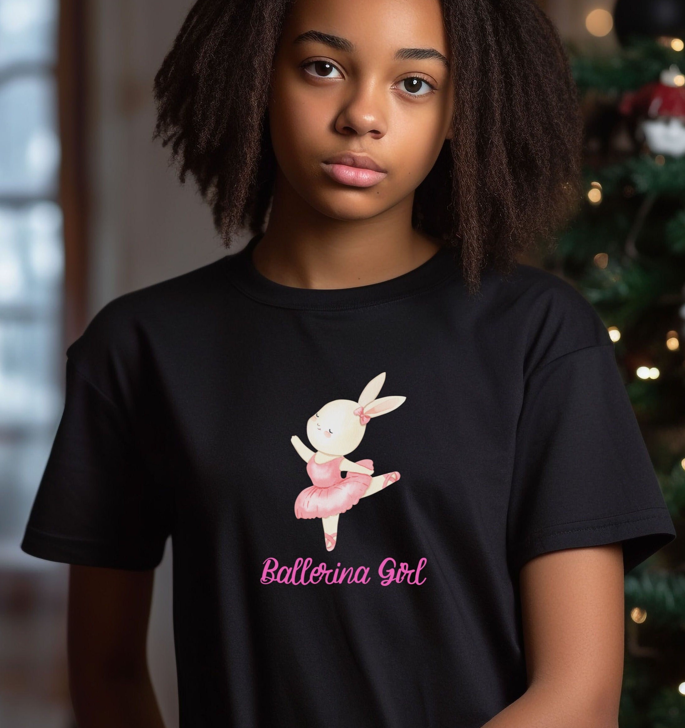 Ballerina Girl Kids Tees, Cotton Shirts, Ballet Dancer Shirt, Dance ...