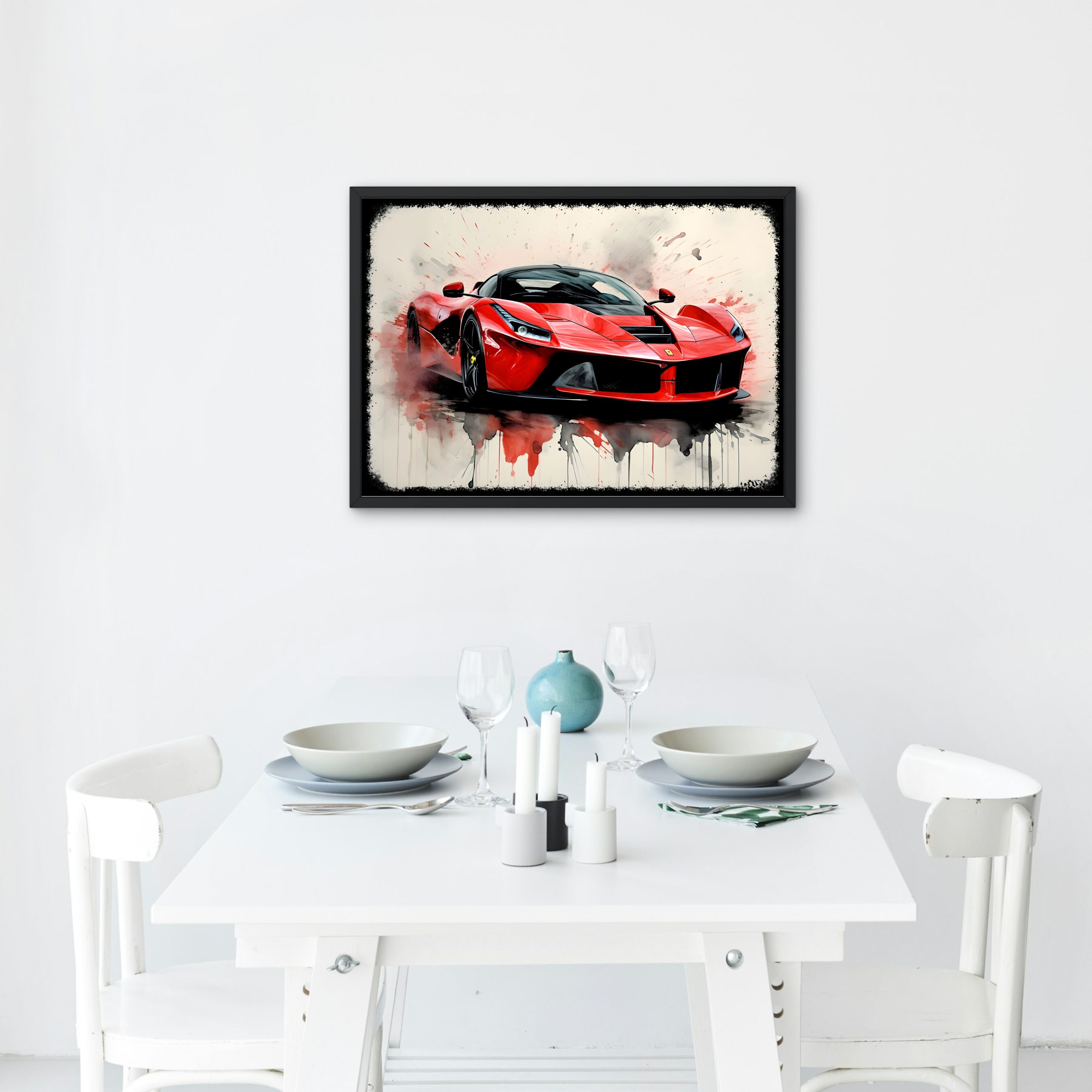 Ferrari Laferrari, Italian Red, Gorgeous, A4 and A3, Wall Decor and ...