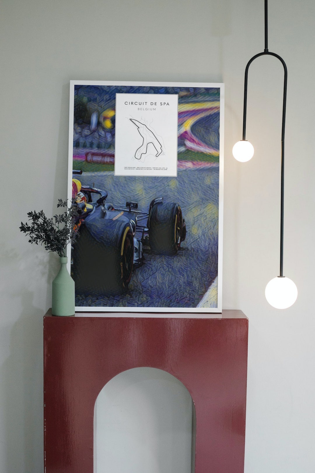 Max Verstappen Red Bull RB19 2023 SPA Circuit Poster Print - Etsy