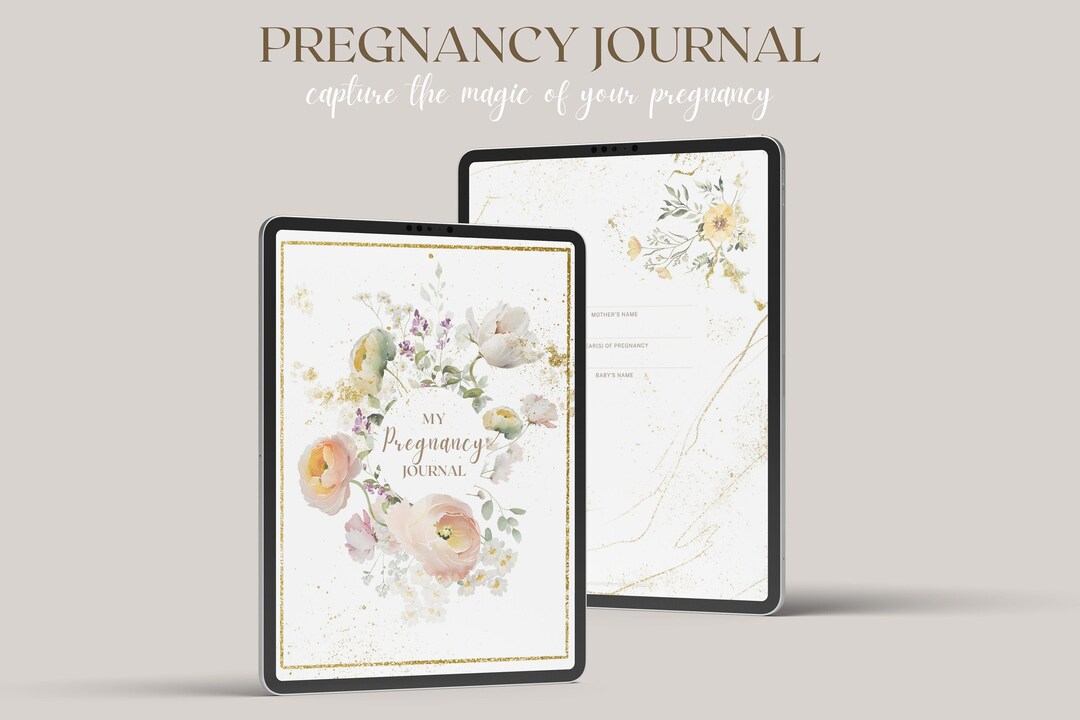 Pregnancy Journal Digital | Pregnancy Tracker | Expectant Mother Gift ...