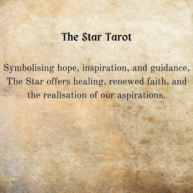 The Star Tarot Print Tarot Card Symbol Wall Art Ancient Dark Tarot ...