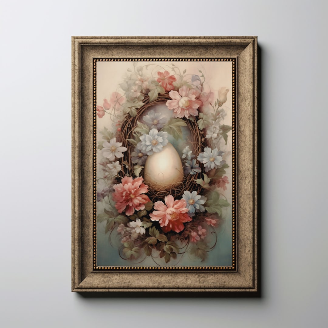 Victorian Easter Egg Print Victorian Easter Kids Print Antique Easter ...