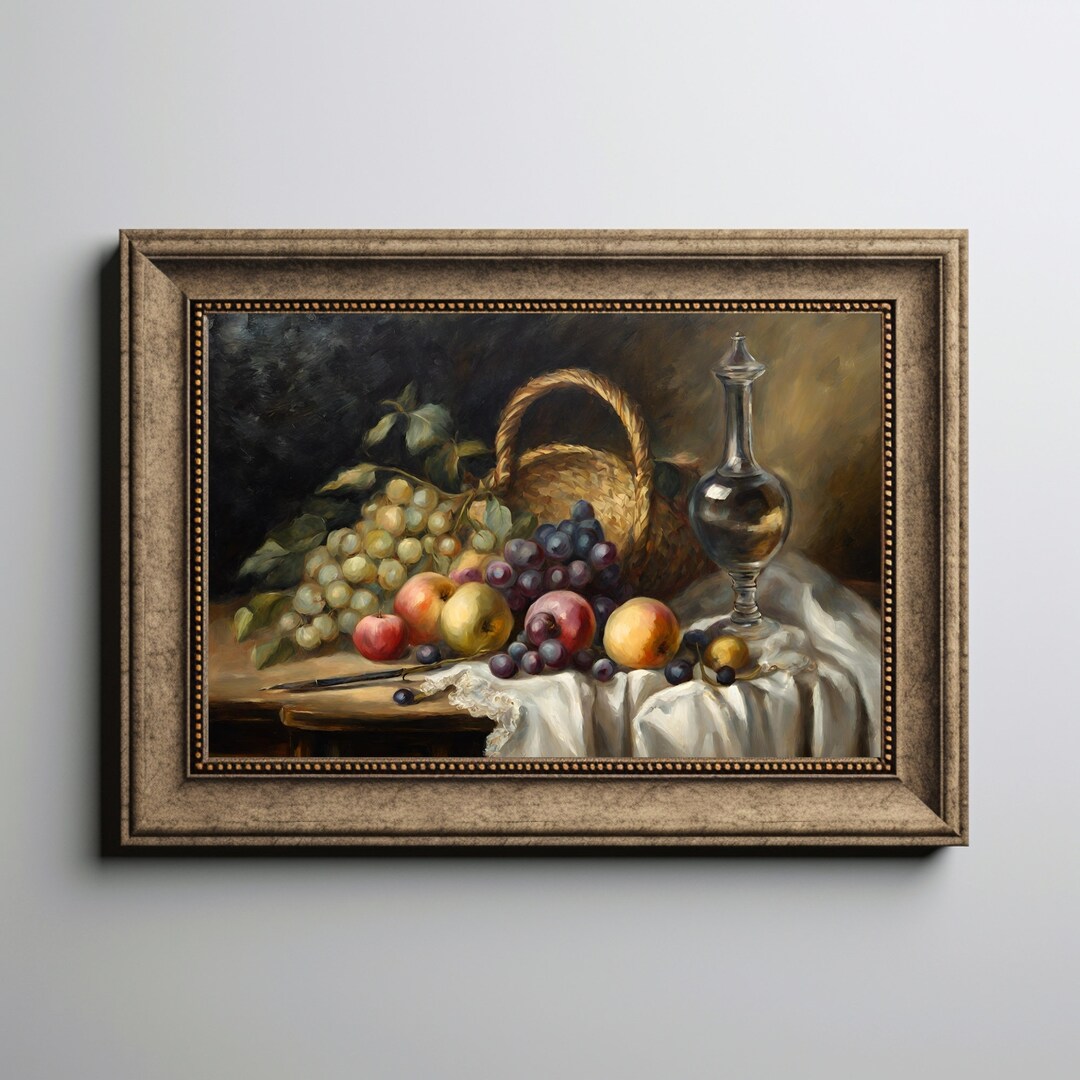 Moody Still Life Printable Victorian Cottage Core Decor Downloadable ...