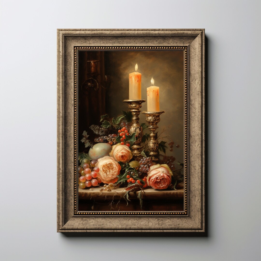 Christmas Still Life Printable Dark Xmas Print Christmas - Etsy