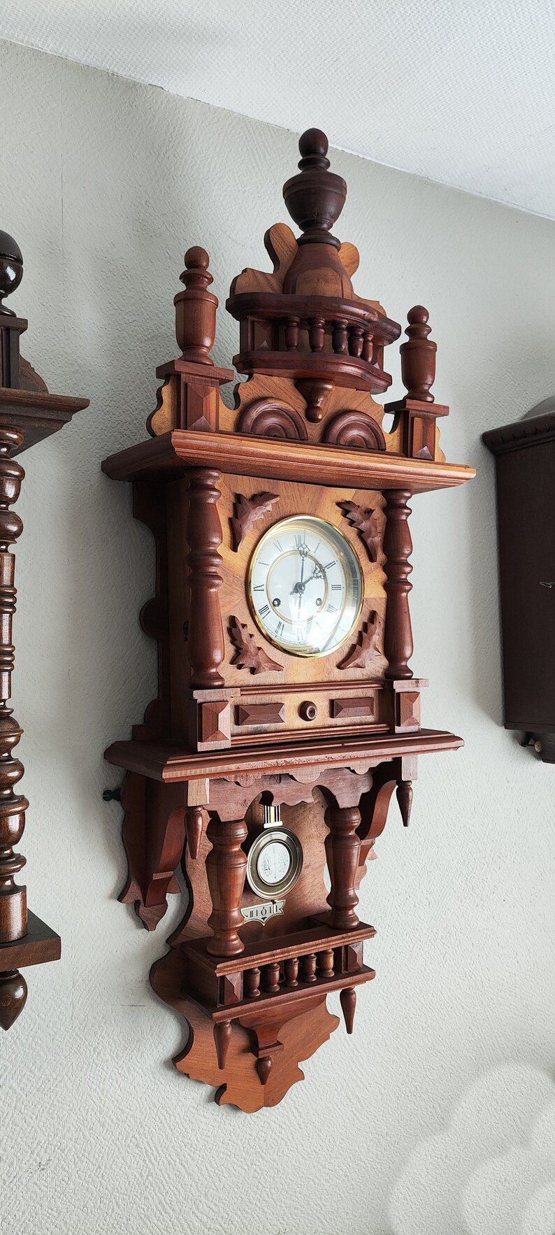Franz Hermle & Sons Mechanical Wall Pendulum Clock - Etsy