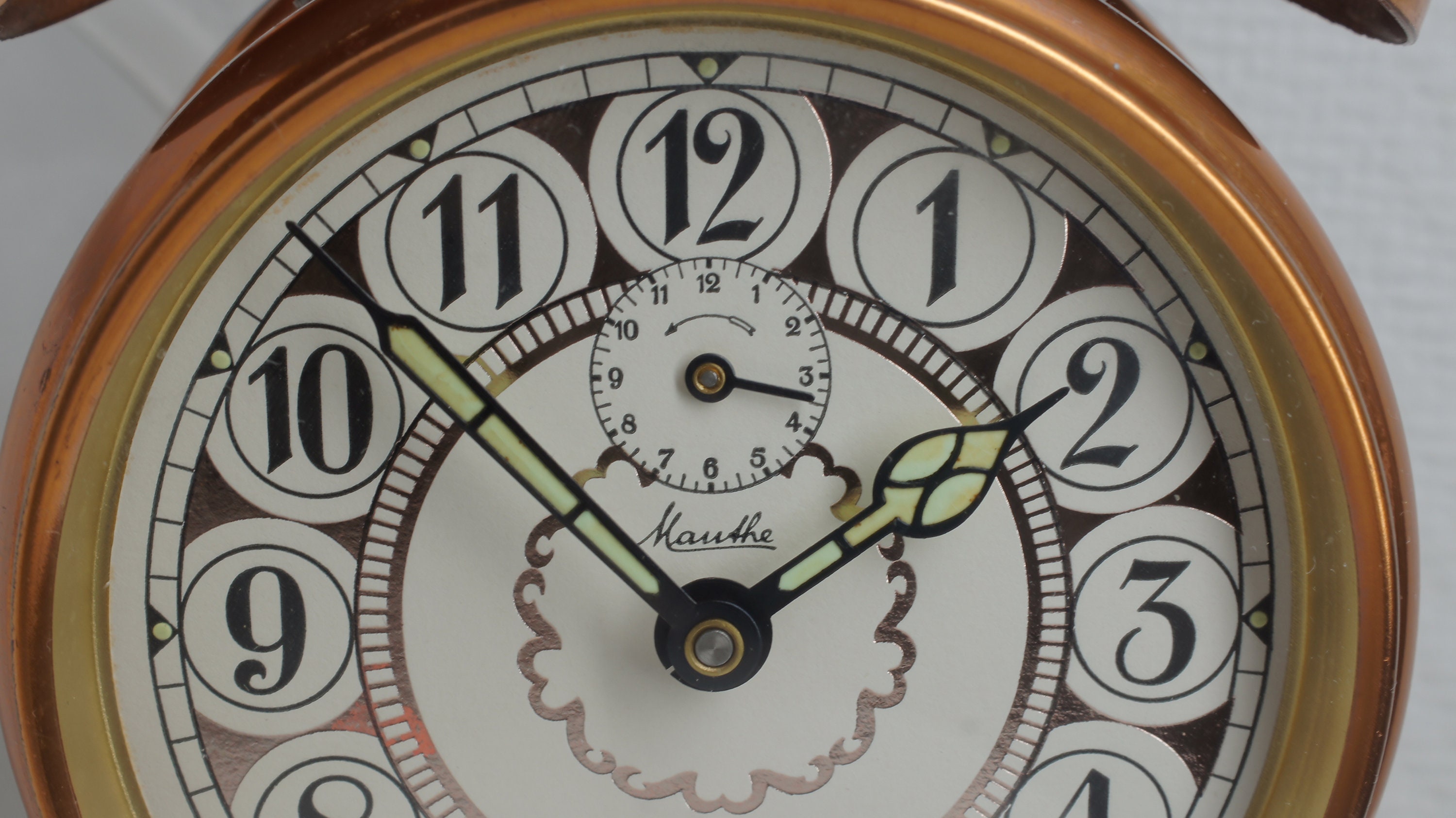 Mauthe Vintage German Wind-up Alarm Clock 2 Bells Working Condition - Etsy