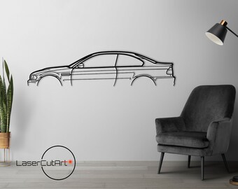 BMW E46 M3 DXF Svg Vector File for Laser Cut, Print, Vinyl, Drawing ...