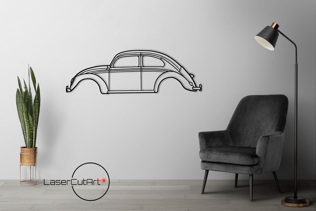 Beetle 1963, Beetle, Vintage DXF Cut File, Svg Cut File for Cricut, Dxf ...