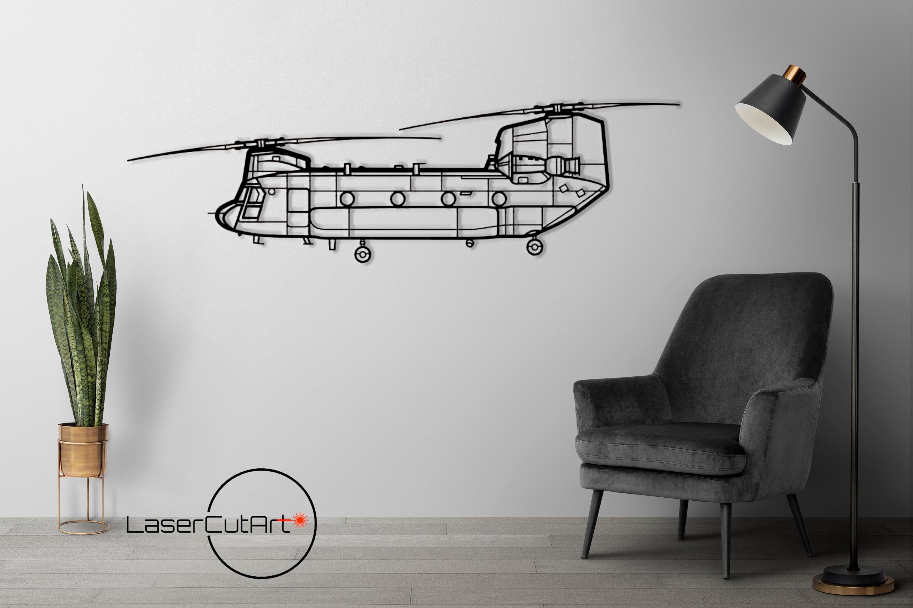 Chinook CH-47 Chinook, DXF Cut File, Svg Cut File for Cricut, Dxf Files ...