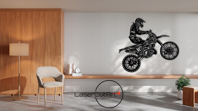 Motocross, DXF Cut File, Svg Cut File for Cricut, Dxf Files for Plasma ...