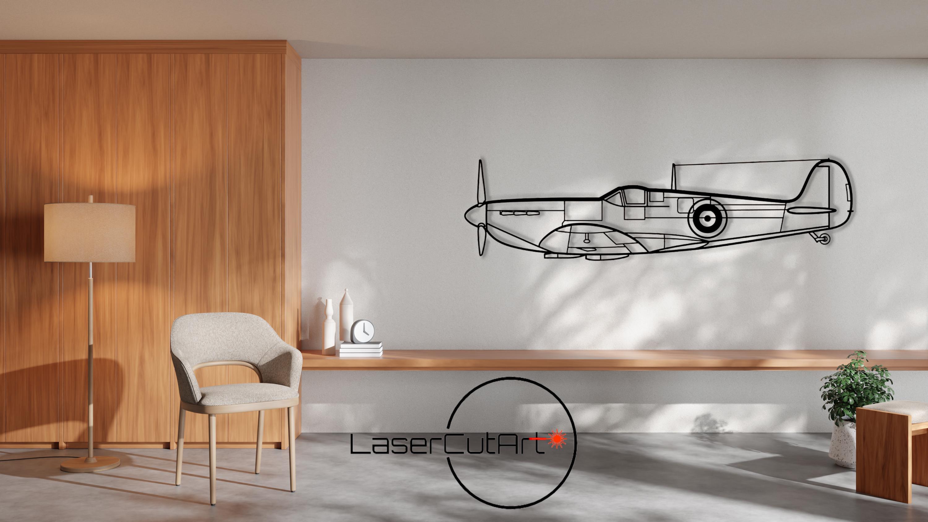 Spitfire Mk. II, Warbirds, DXF Cut File, Svg Cut File for Cricut, Dxf ...