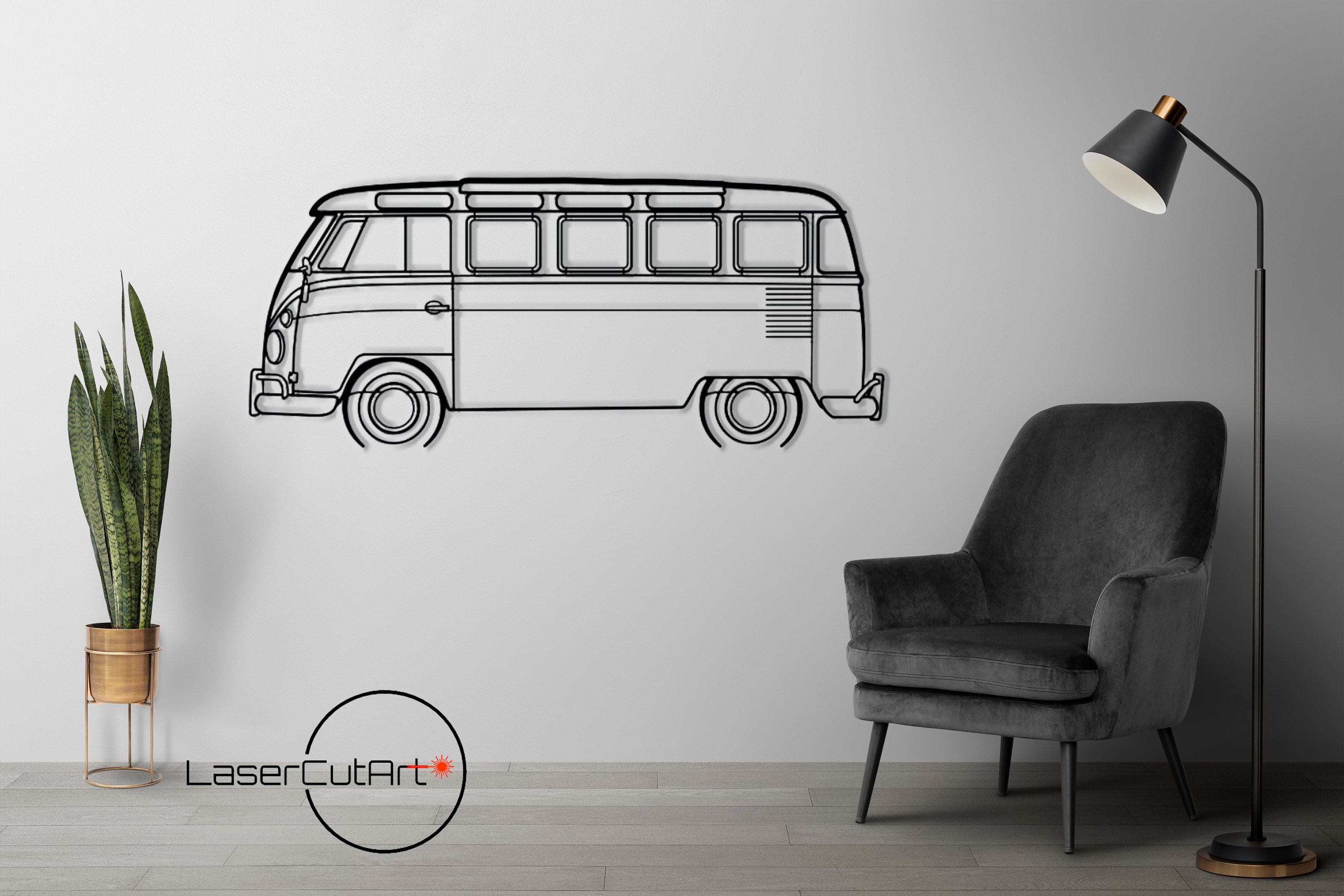 T1 Bus 1950, Vintage Bus, DXF Cut File, Svg Cut File for Cricut, Dxf ...