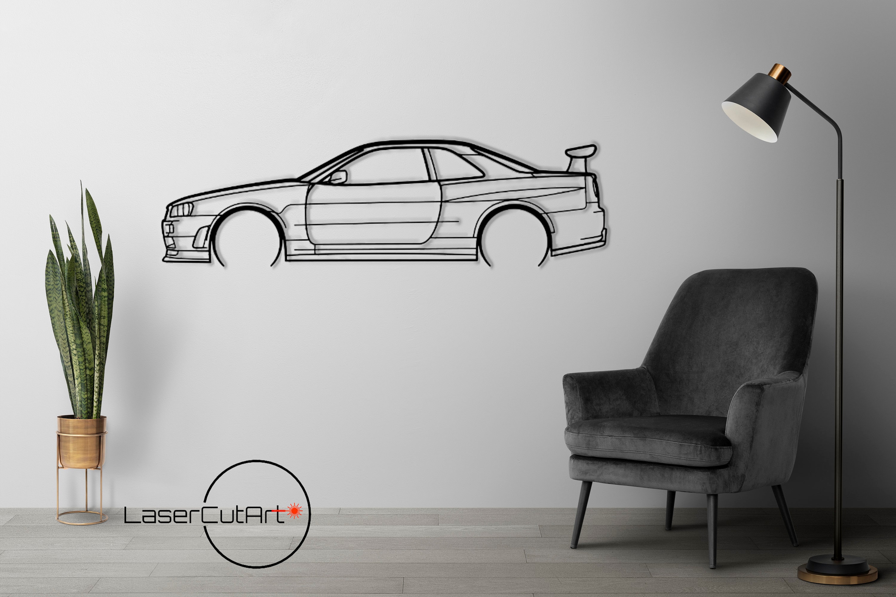 GT-R R34, GT-R, R34, Gtr, DXF Cut File, Svg Cut File for Cricut, Dxf ...