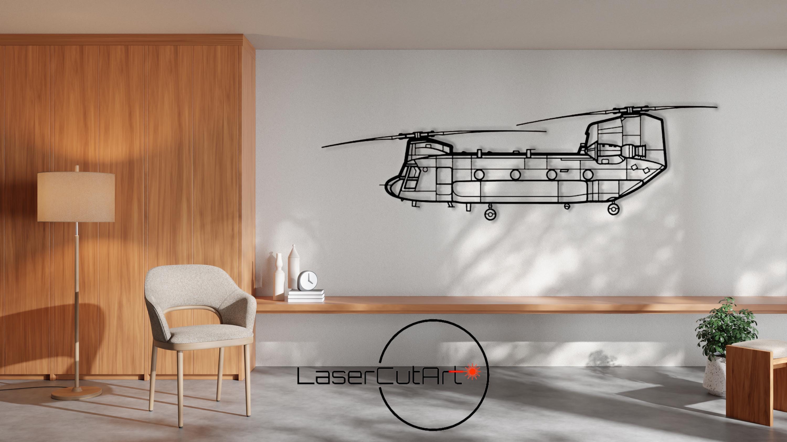 Chinook CH-47 Chinook, DXF Cut File, Svg Cut File for Cricut, Dxf Files ...