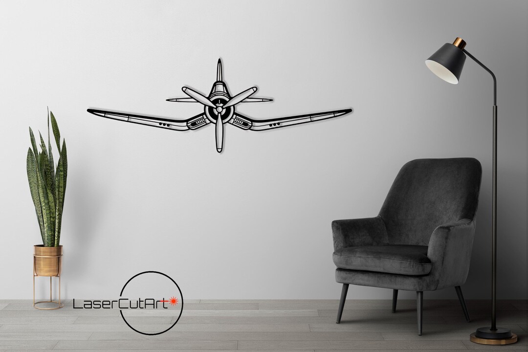 F4U Corsair Front, Warbirds, DXF Cut File, Svg Cut File for Cricut, Dxf ...