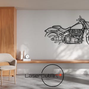 Harley Fatboy, DXF Cut File, Svg Cut File for Cricut, Dxf Files for ...