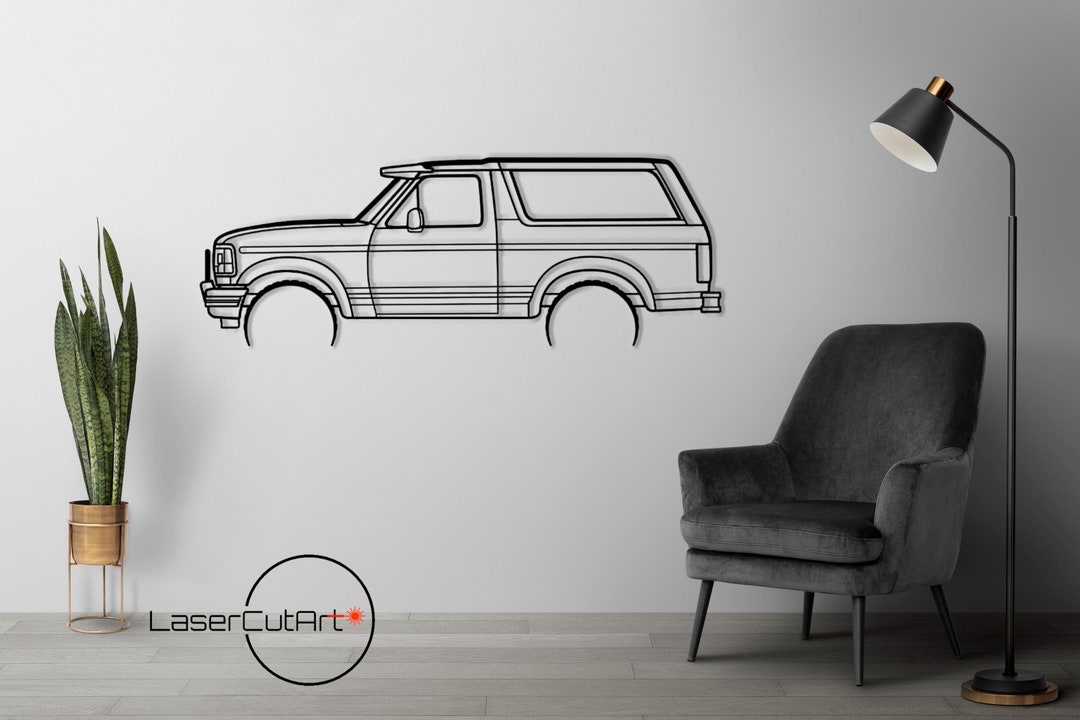 Bronco XLT 1995, DXF Cut File, Svg Cut File for Cricut, Dxf Files for ...