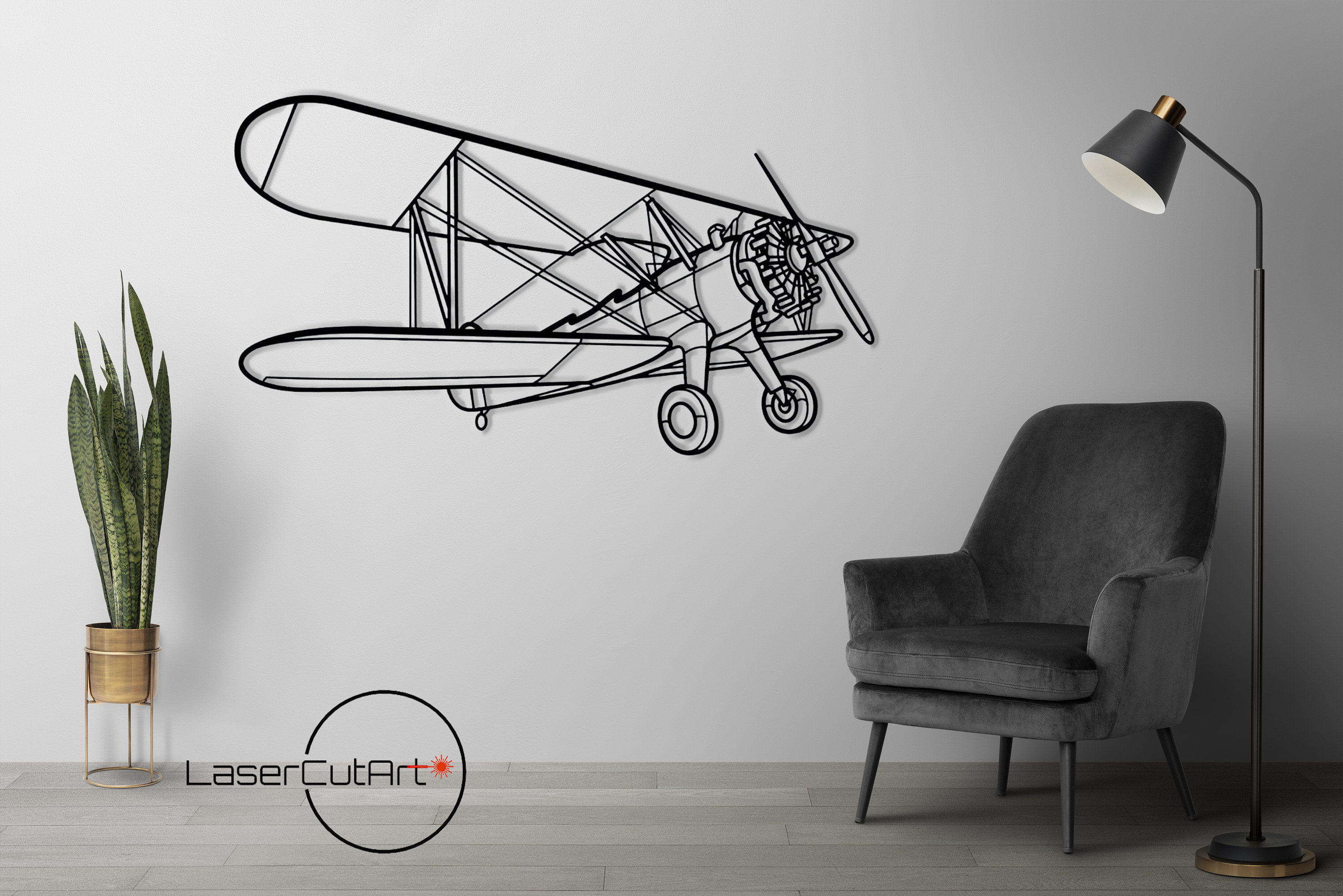 Stearman 75, DXF Cut File, Svg Cut File for Cricut, Dxf Files for ...