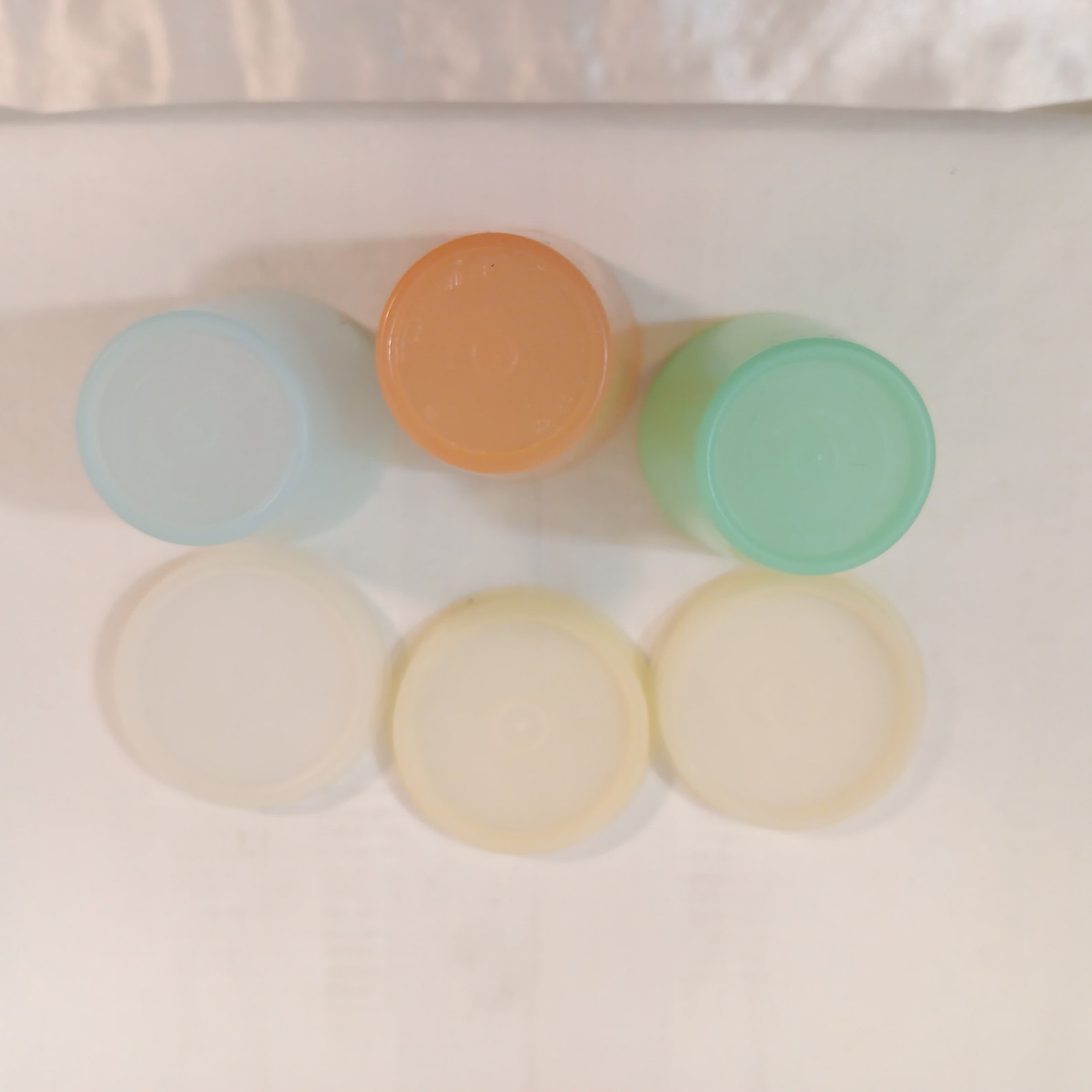 Set of 3 Vintage Tupperware Pastel Midget Storage Containers With Lids ...