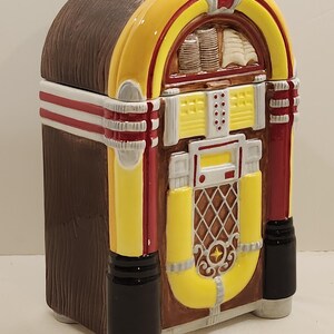 Vintage Retro American Diner Jukebox Tabletop Cookie Jar Wurlitzer ...