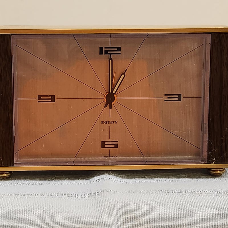 Retro 70s Desk Clock - Etsy