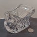 Vintage Heavy Cut Lead Crystal Santa Sleigh Christmas Candy/ Nut Dish ...