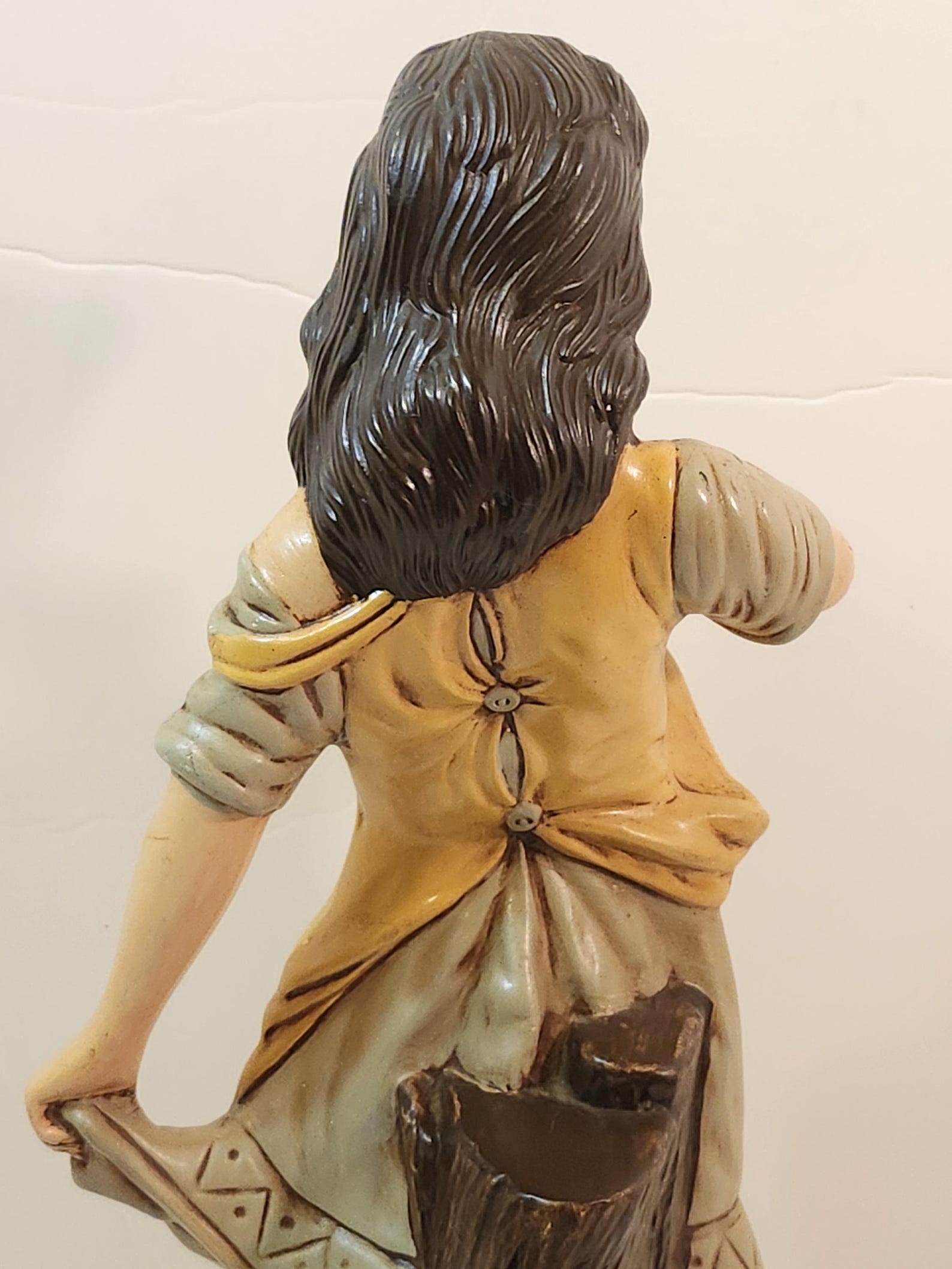 Vintage Atlantic Mold Hand Painted Ceramic Fairy Tale/ Peasant Girl ...