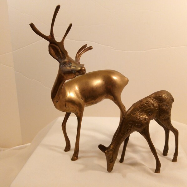 Gold Deer Figurines - Etsy