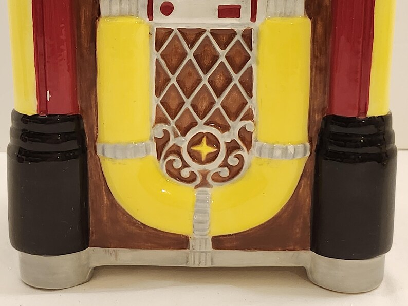 Vintage Retro American Diner Jukebox Tabletop Cookie Jar Wurlitzer ...