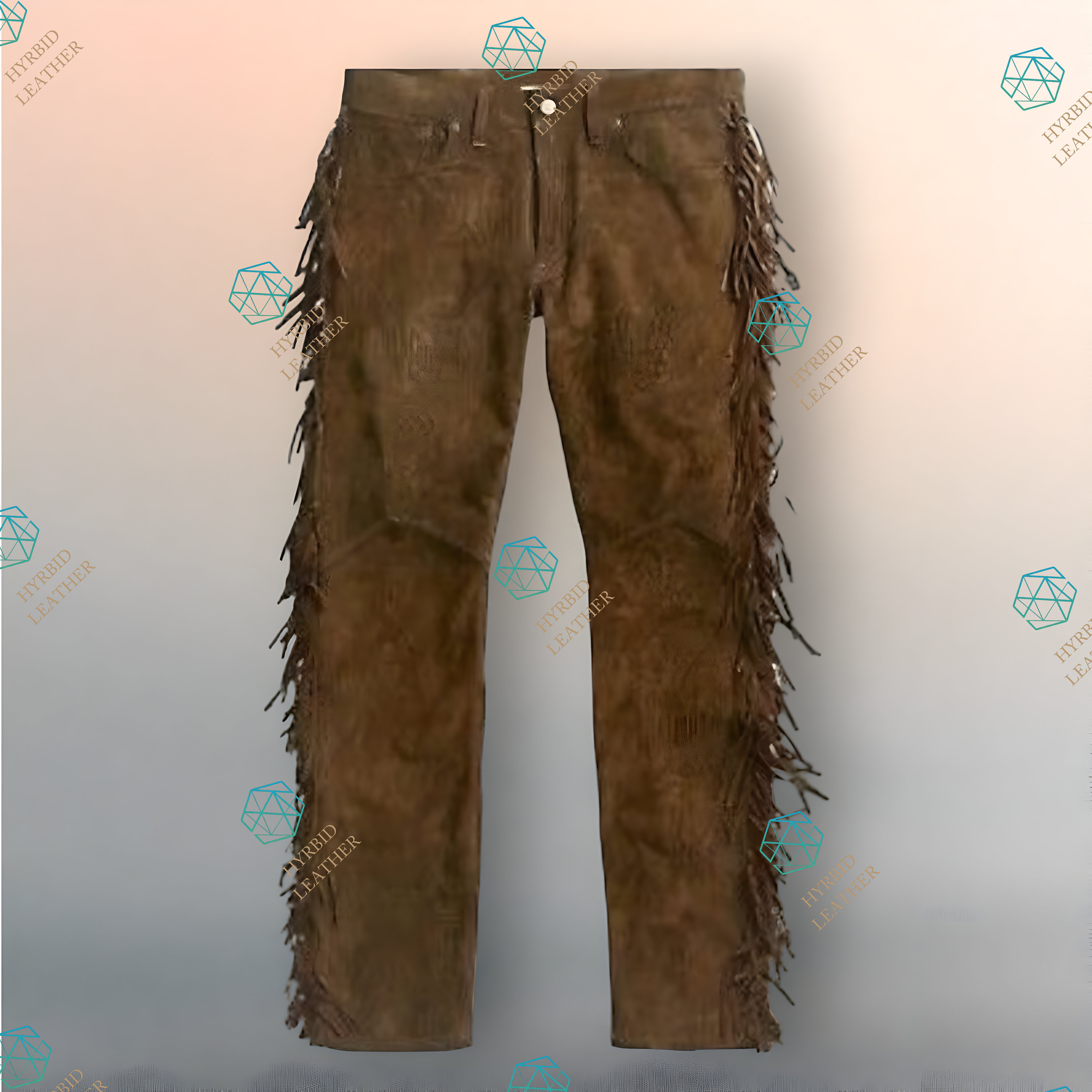 Native American Western Leather Buckskin Original Pant Trouser Style ...