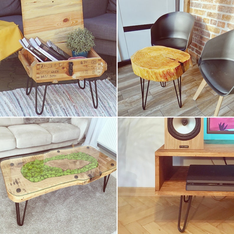 4 X Hairpin Leg | Furniture Legs, Table Legs From 61 to 80 Cm | for ...