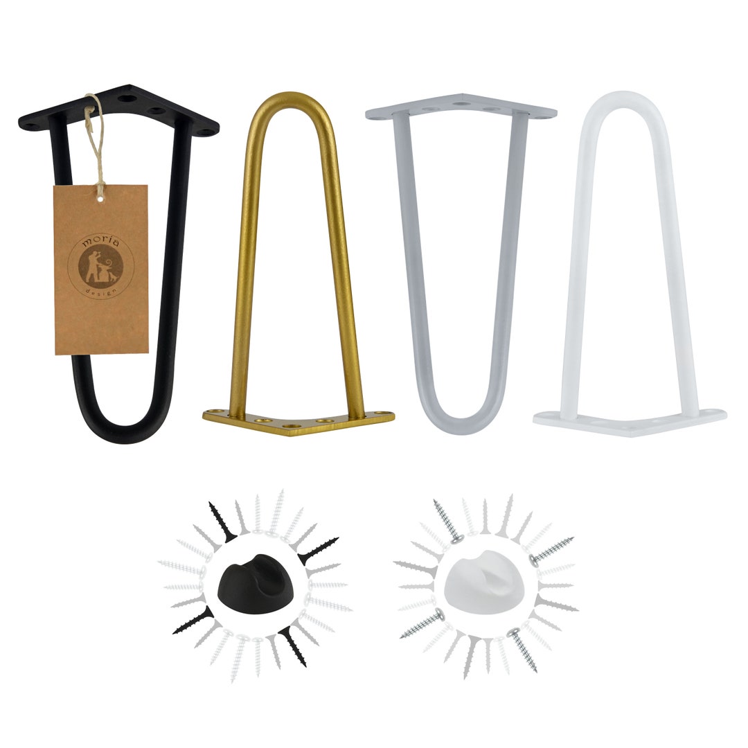 4 X Hairpin Leg | Furniture Legs, Table Legs From 10 to 36 Cm | for ...